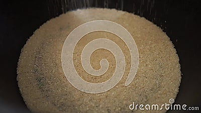 The Process of Milling Unhusked Rice into Rice at a Rice Mill Stock ...