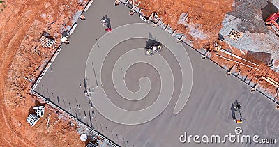 The Process of Polishing and Leveling Cement Screed Mortar Floors on ...