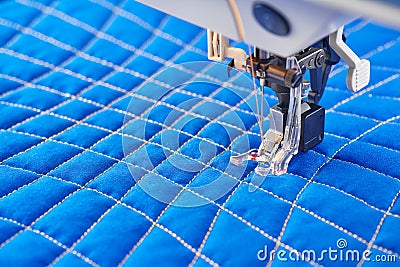 Process Quilting With An Electric Sewing Machine By Using A Free-motion ...