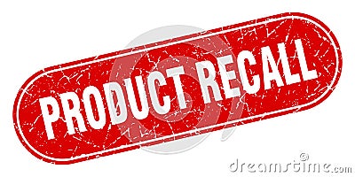 Product Recall Sign. Product Recall Grunge Stamp. Cartoon Vector ...
