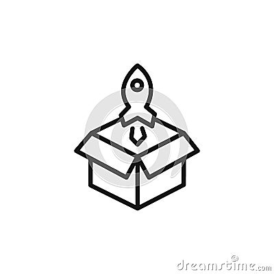 Product Release Logo Sign Vector Outline | CartoonDealer.com #326040050