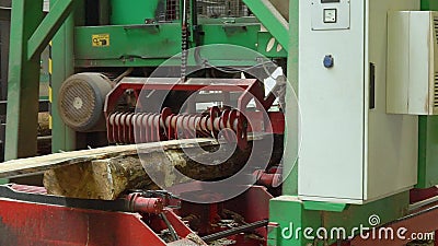 Production Process at a Wood Processing Plant. Machine-tool ...