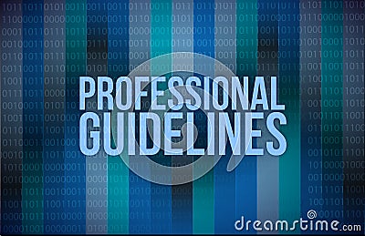 Professional Guidelines Concept Binary Royalty-Free Illustration ...