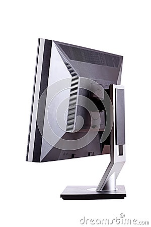 Professional Lcd Monitor, Back Side Royalty Free Stock Photo - Image ...