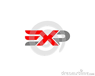 Professional Letter EXP Logo Design Vector Illustration | CartoonDealer ...