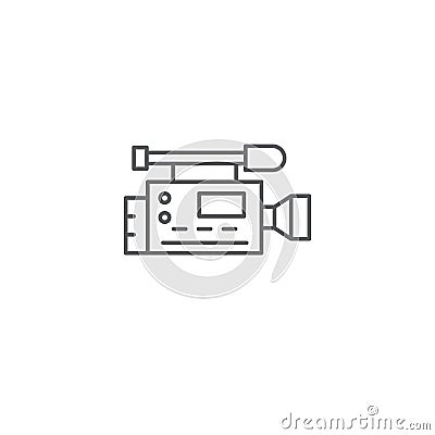 Professional Video Camera Vector Icon Symbol Videography And Filmmaker ...
