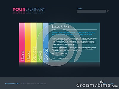 Professional Website Template Stock Image - Image: 12646951