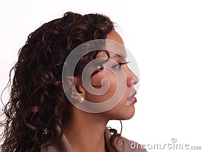 Profile Portrait Of Young Hispanic Woman Stock Photography - Image: 3927432
