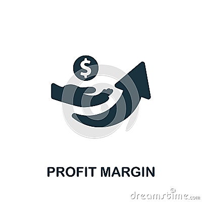 Profit Margin Icon. Monochrome Simple Company Structure Icon For ...