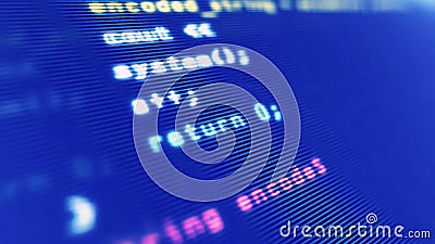 Program Code Typing on Screen Stock Footage - Video of computer, hacker: 181800396