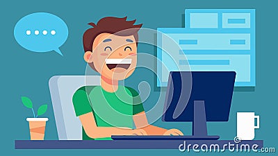 A Programmer Sitting In Front Of Their Computer Typing Furiously And ...