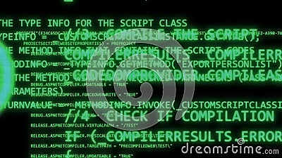 Programming Code Running stock video. Video of language - 122270483