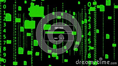 Server Attack and Hacking. Programming Code Running Over Computer Screen Terminal, Hacking ...