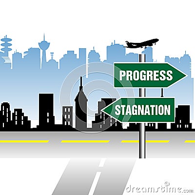 Progress Stagnation Indicator Cartoon Vector | CartoonDealer.com #20618237