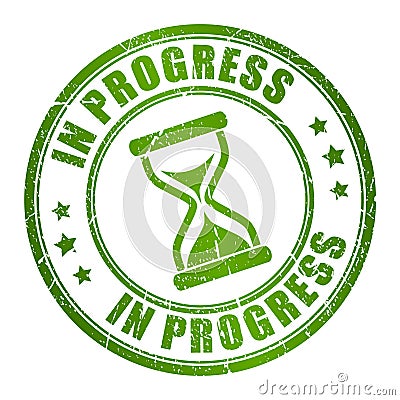 In Progress Vector Illustration | CartoonDealer.com #34881556