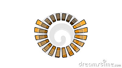 Loading Wheel - Continuous Spinning, Seamless Loop Stock Video - Video ...