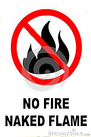 Prohibited Sign For Open Flames Royalty-Free Stock Photography ...