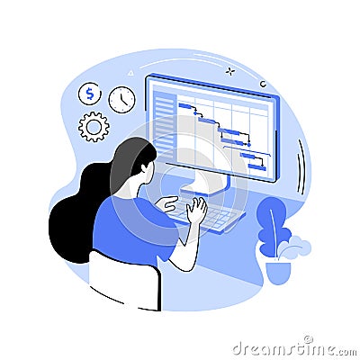Project Initiation And Planning Isolated Cartoon Vector Illustrations ...