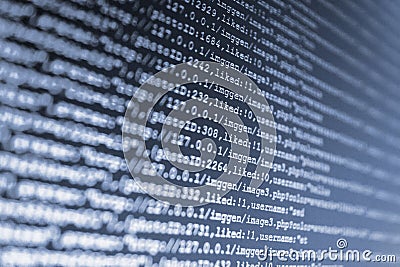 Database Bits Access Stream Visual Stock Photo | CartoonDealer.com #124596942