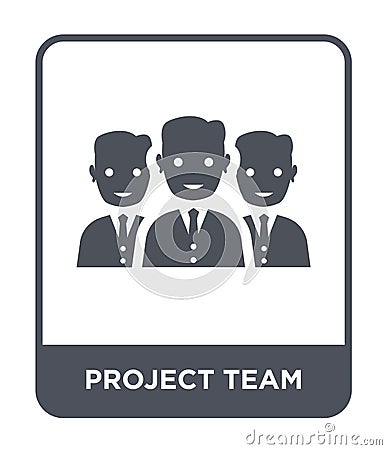 Project Team Icon In Trendy Design Style. Project Team Icon Isolated On ...