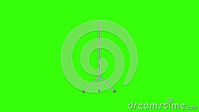 Projector Screen with Business Chart Graph. Roll Up. Motion Graphics ...