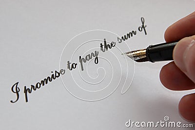 Promise To Pay Stock Images - Image: 1113514