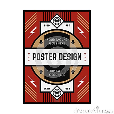 PROPAGANDA POSTER DESIGN TEMPLATE Cartoon Vector | CartoonDealer.com ...