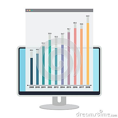 Proportion Scale Chart Graphic Elements. Business Process Timeline ...