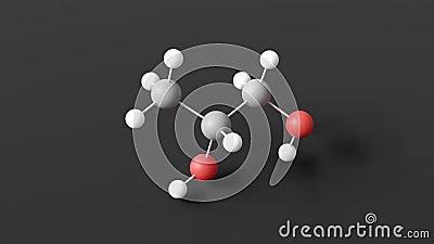 Propylene Glycol Molecular Structure, E1520, Ball And Stick 3d Model ...