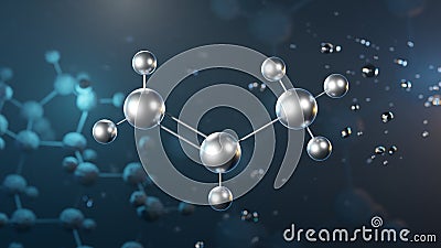 Propylene Molecular Structure, 3d Model Molecule, Propene, Structural ...