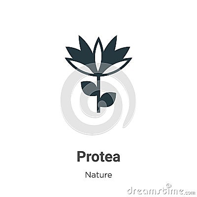 Protea Vector Icon On White Background. Flat Vector Protea Icon Symbol ...