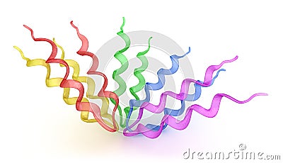 Protein 3D Model Royalty-Free Stock Photography | CartoonDealer.com ...