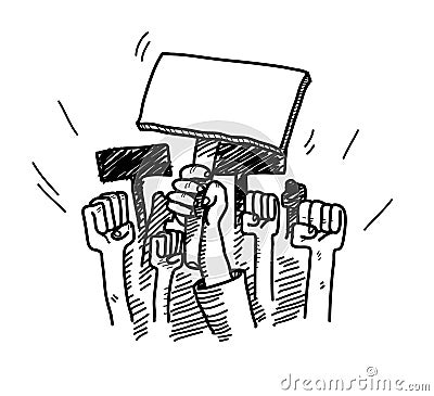 Protesting Stock Vector - Image: 63503835