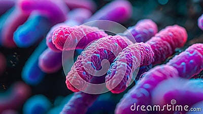Proteus Mirabilis Bacteria Under A Microscope AI Generated Stock ...