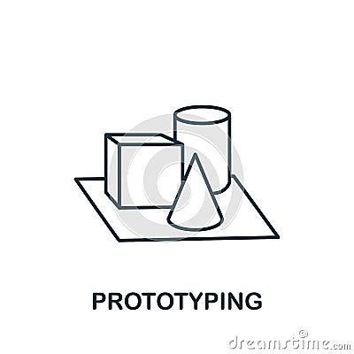 Prototyping Icon. Simple Line Element Prototyping Symbol For Templates ...