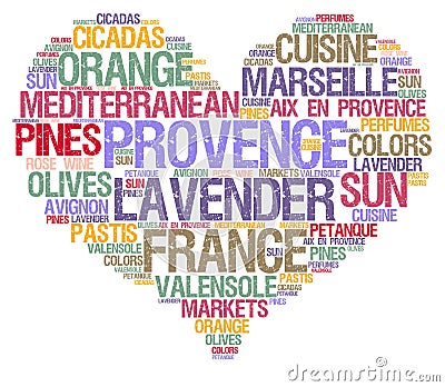 Provence Word Cloud Concept Royalty-Free Cartoon | CartoonDealer.com ...