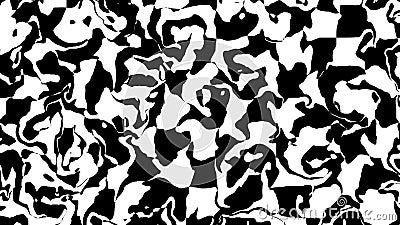 Psychedelic Pattern of Black and White Flowing Mix Background Stock ...
