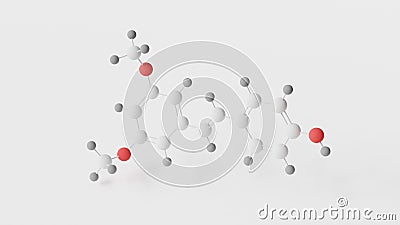 Pterostilbene Molecule 3d, Molecular Structure, Ball And Stick Model ...