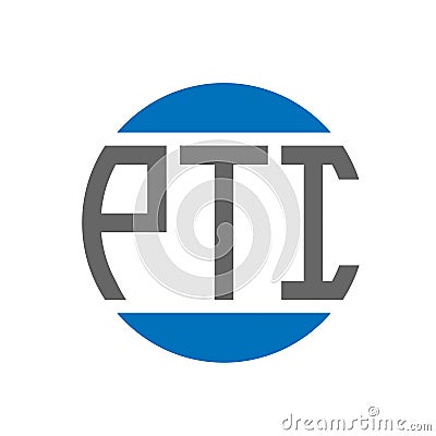 PTI Letter Logo Design On White Background. PTI Creative Initials ...