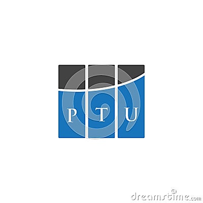 PTU Letter Logo Design On WHITE Background. PTU Creative Initials ...