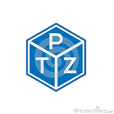 PTZ Letter Logo Design On Black Background. PTZ Creative Initials ...