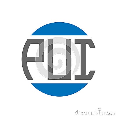 PUI Letter Logo Design On White Background. PUI Creative Initials ...