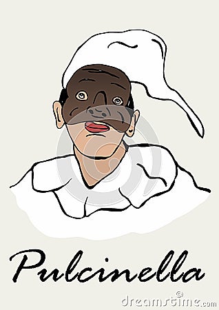 Pulcinella Classic Naples Mask Royalty-Free Stock Photography ...