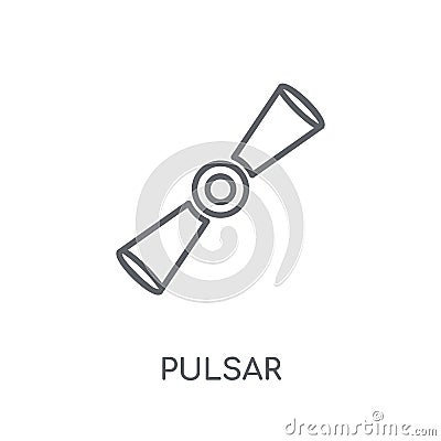 Pulsar Linear Icon. Modern Outline Pulsar Logo Concept On White Cartoon ...