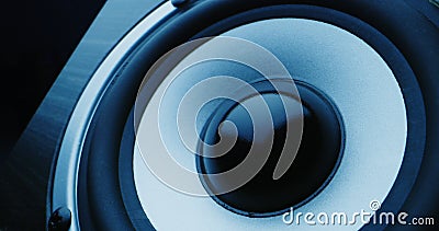 Pulsating Subwoofer Macro View Stock Footage - Video of pulsating ...