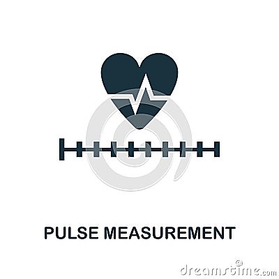 Pulse Measurement Icon. Monochrome Style Design From Measurement Icon ...