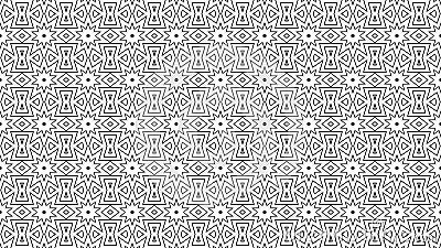 Pulsing Stellar Maya Dynamic Loop Pattern on White Background. Flowers ...