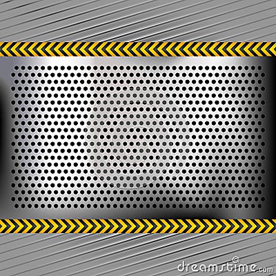 Punched Metal Chromium Surface Cartoon Vector | CartoonDealer.com #24781991