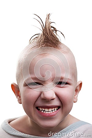 Punk Hair Child Grin Stock Photo - Image: 18746430