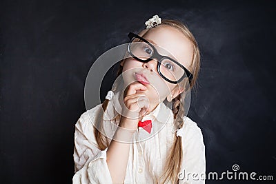 Pupil Thinking In Classroom, Education Concept Stock Photo ...